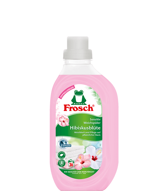 Frosch Sensitive Fabric Softener Hibiscus Blossom | frosch.at